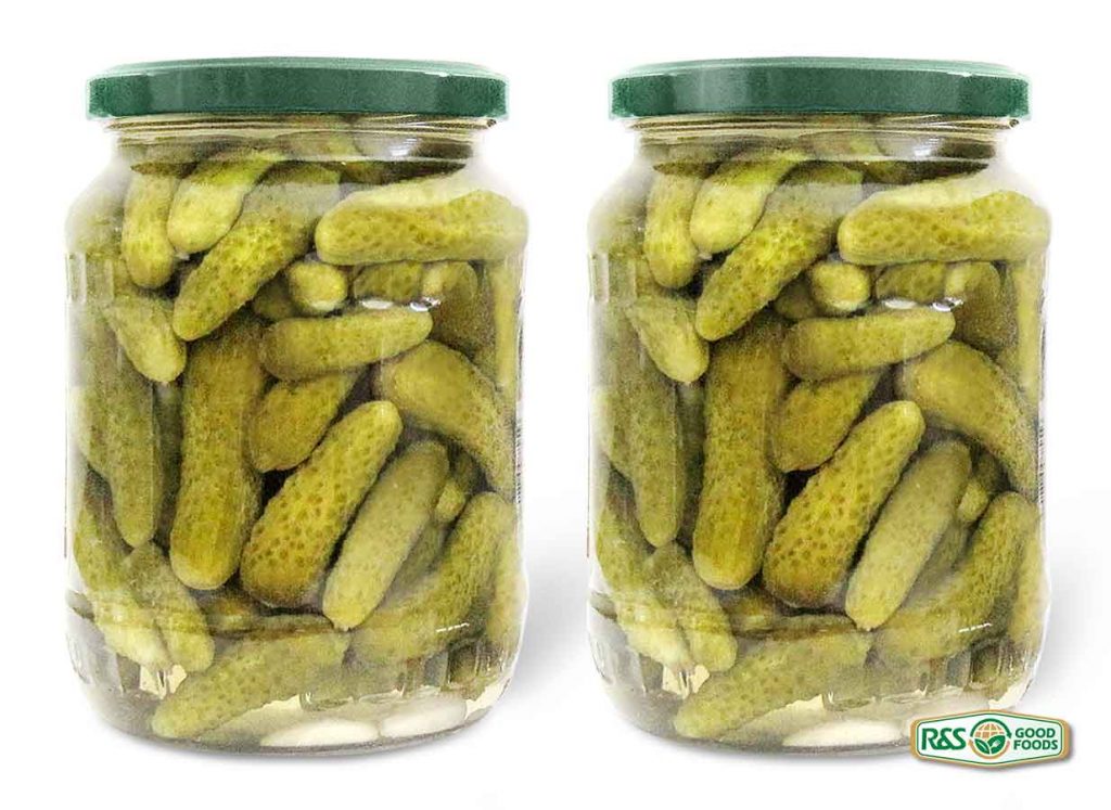 Pickled Gherkins & Cucumbers in Vinegar or in Brine